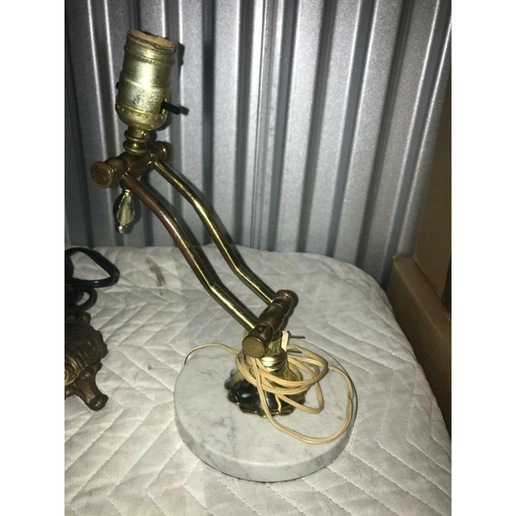 Carson | Accents | Brass Swivel Desk Lamp Marble Base | Poshmark